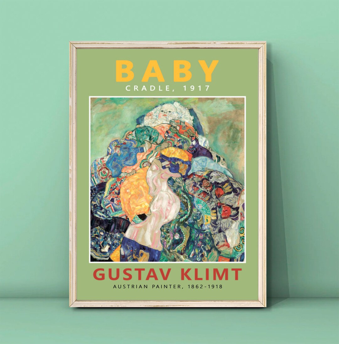 Gustav Klimt Baby Cradle Print,gustav Klimt Painting,symbolism Poster ...