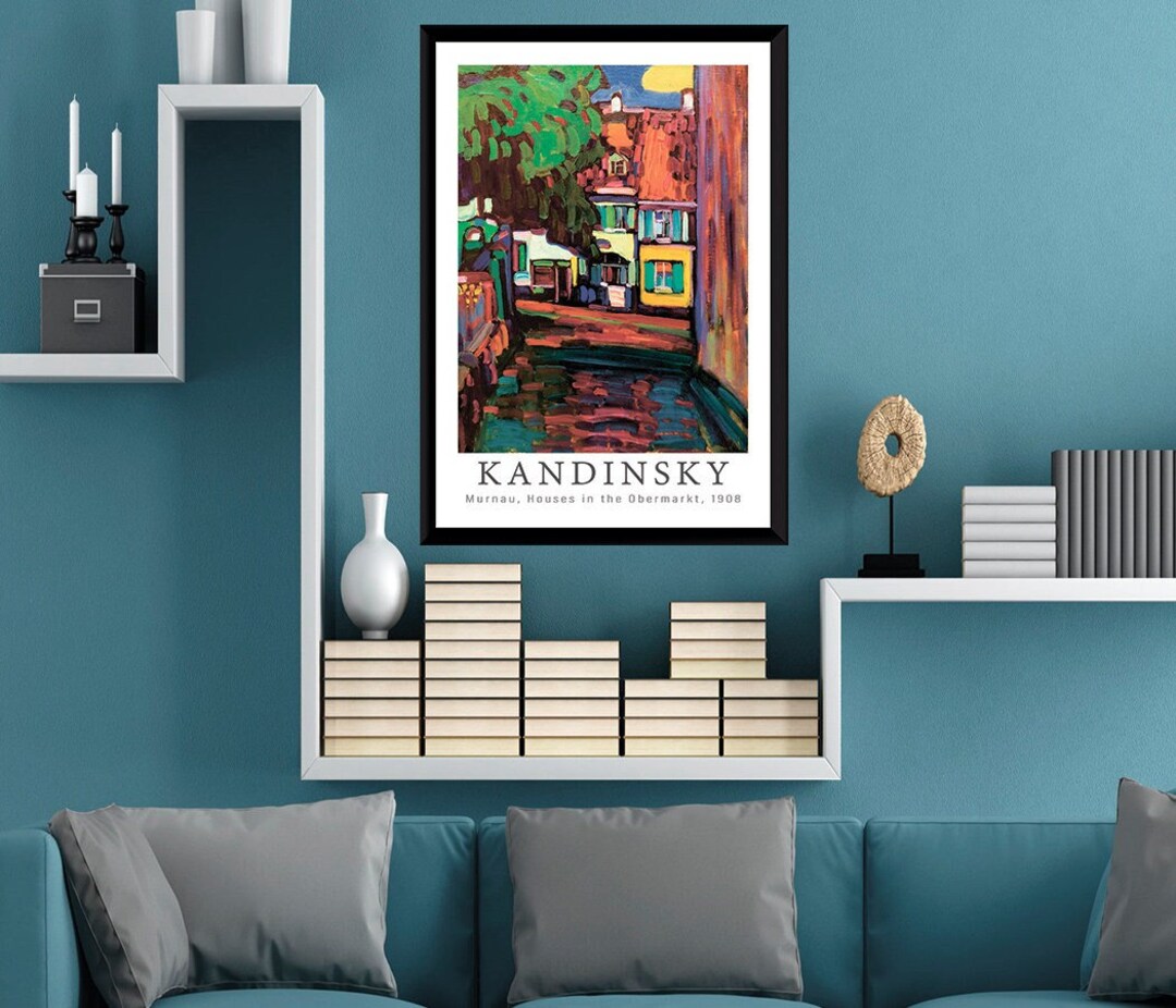 Wassily Kandinsky Murnau Houses in the Obermarkt - Etsy Wassily Kandinsky Murnau Houses in the Obermarkt - Etsy