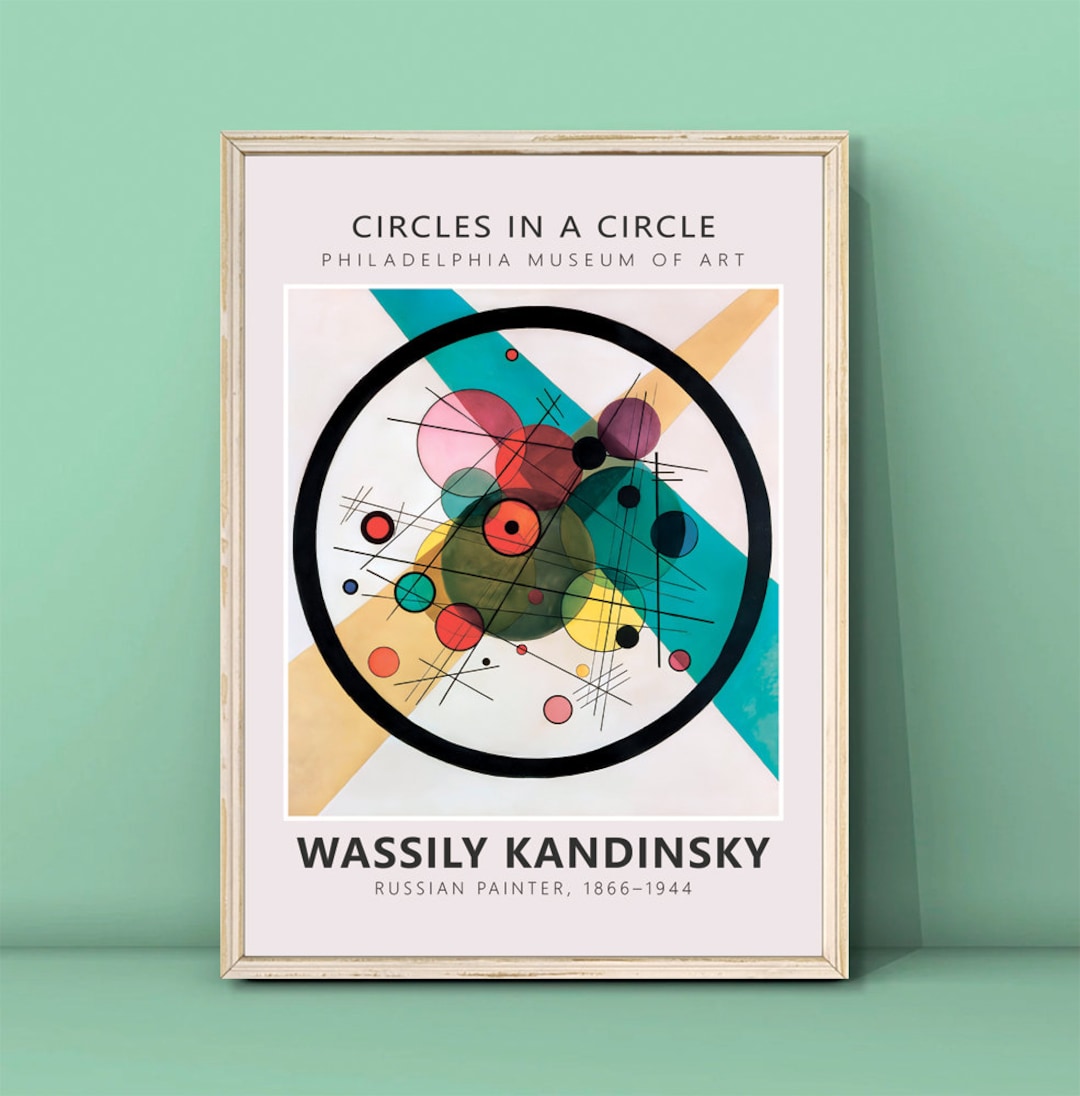 Wassily Kandinsky Circles in a Circle Print,kandinsky Painting ...