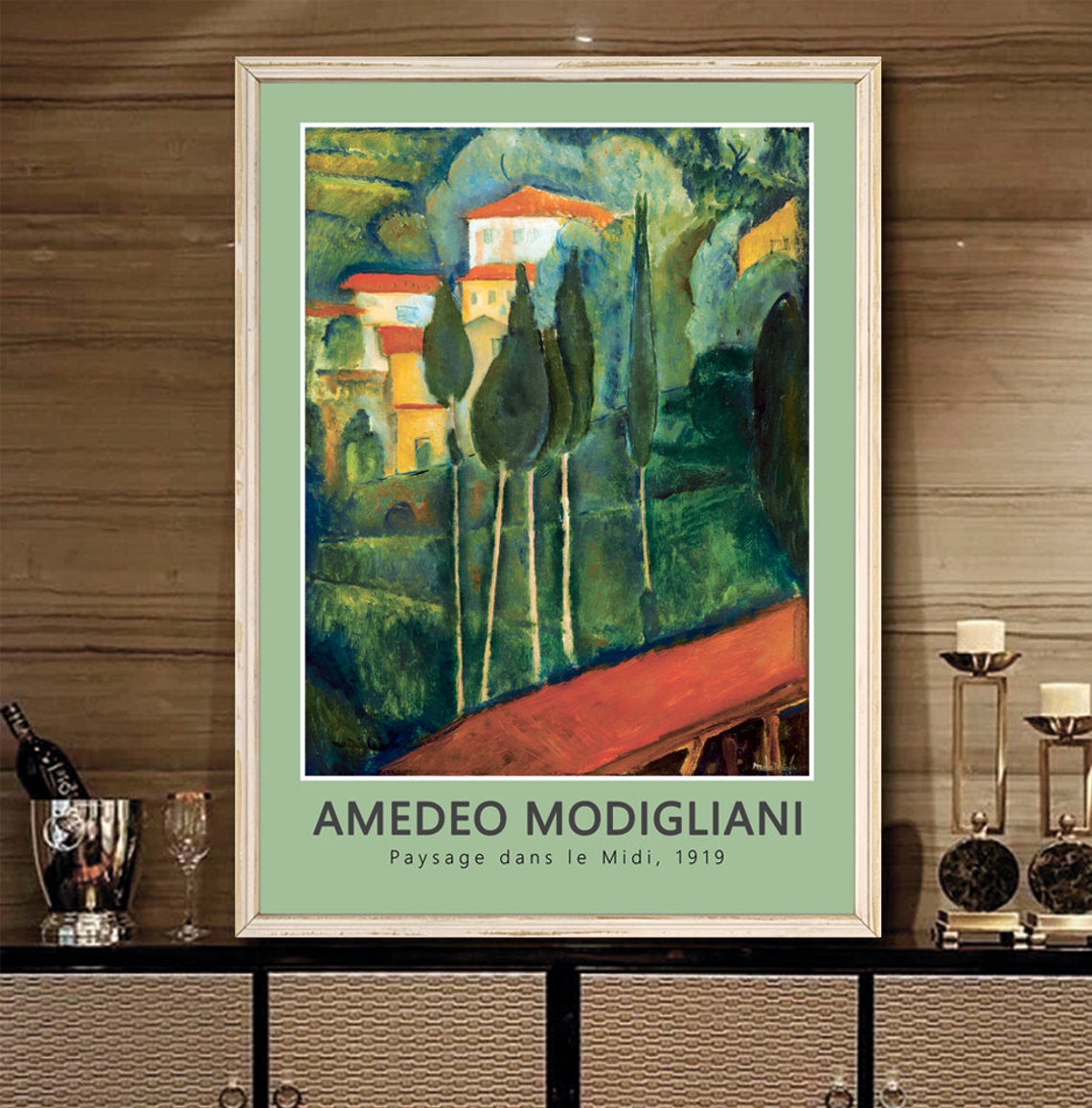 Amedeo Modigliani, Paysage Dans Le Midi, 1919 Print,modigliani Painting ...