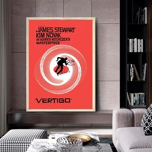 Vertigo Movie Poster,spirals in Art,film Posters by Saul Bass,retro ...
