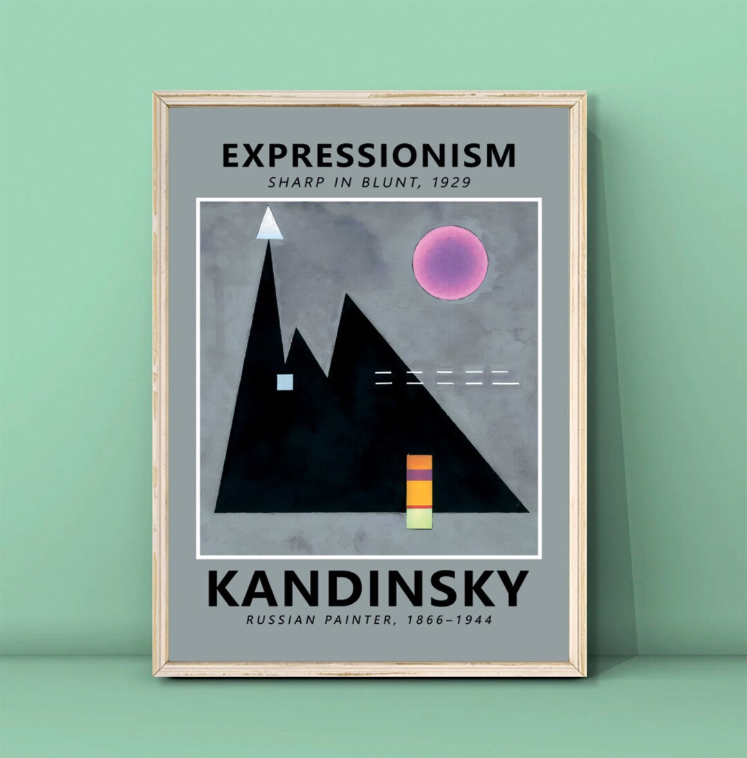 Wassily Kandinsky Sharp in Blunt, 1929 Print,kandinsky Painting ...
