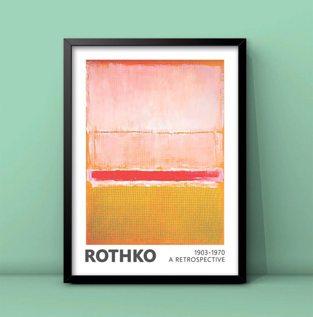 Mark Rothko Yellow Red White Art Print: Modern Wall Decor (digital ...