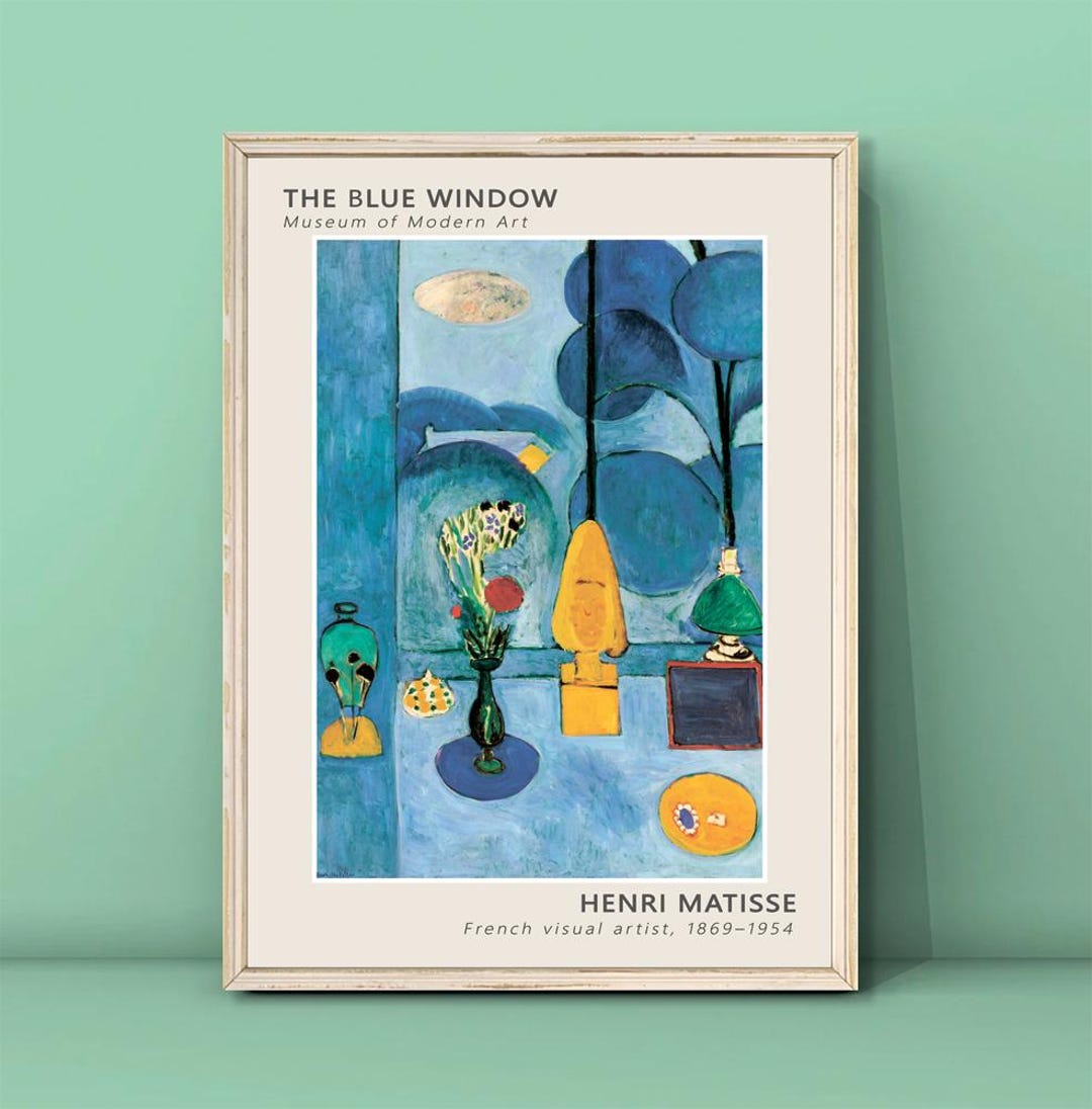 Henri Matisse, the Blue Window, 1913 Print,matisse Painting,matisse ...