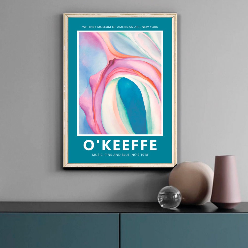 Georgia O'keeffe Music, Pink and Blue, 1918 Print,o'keeffe No.2 Poster ...
