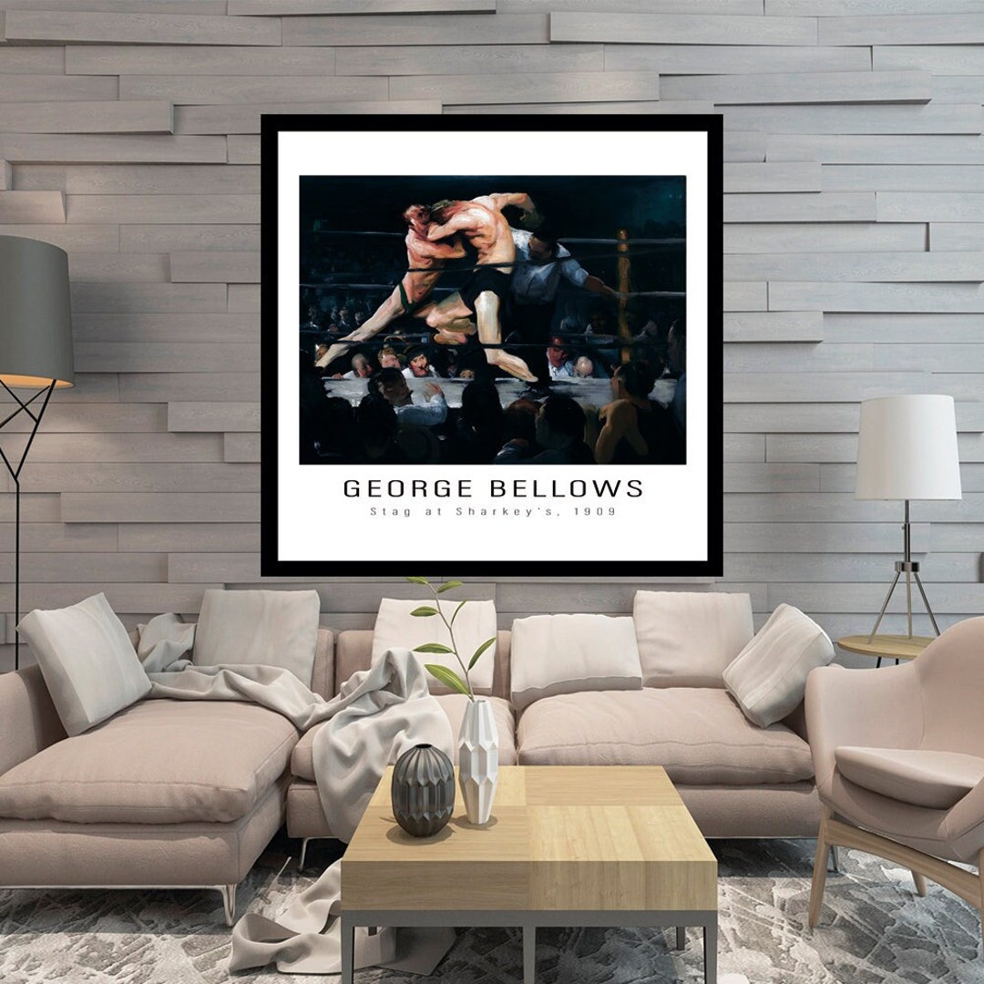 Bellows George Stag bei Sharkey's, 1909 Druck,George Bellows Gemälde ...