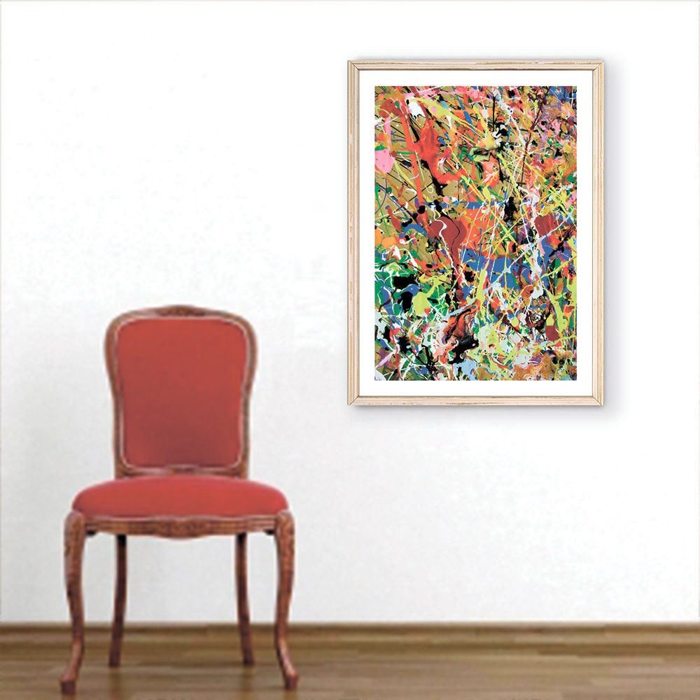Jackson Pollock Abstract Art Print,exhibition Poster,pollock Abstract ...