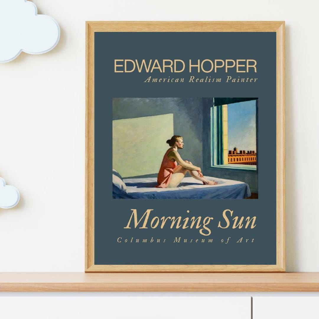 Edward Hopper Morning Sun 1952 Print: Realism Print, Vintage Woman Wall ...