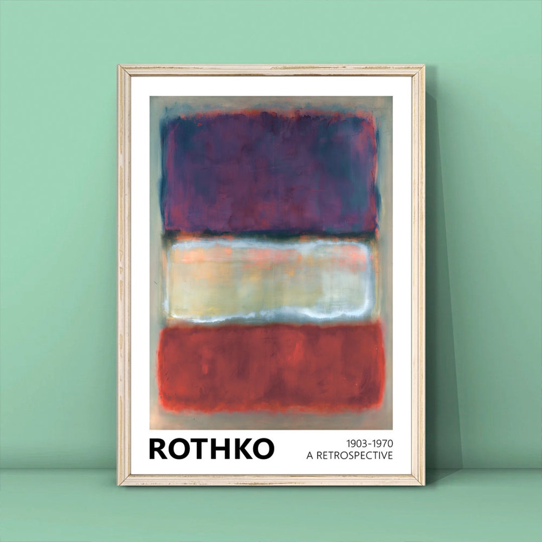 Mark Rothko Art Print,exhibition Poster,modern Wall Decor,rothko ...