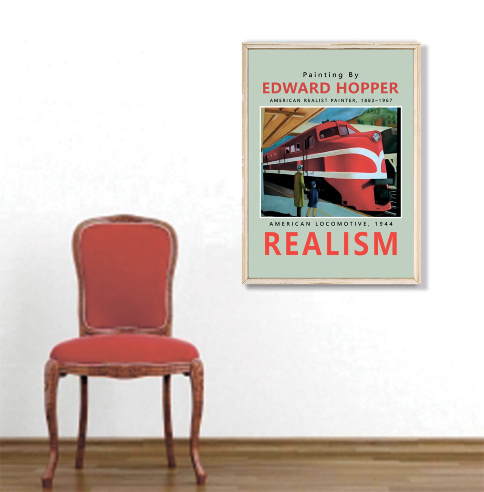 Edward Hopper American Locomotive, 1944 Print Wall Art,hopper Vintage ...