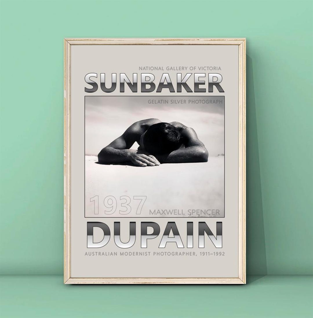 Max Dupain Sunbaker, 1937 Print,max Dupain Photographs, Recumbent Men ...