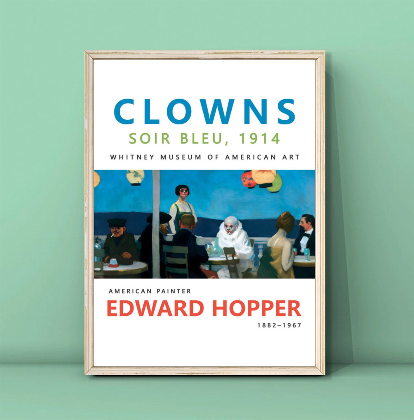 Edward Hopper Soir Bleu, 1914 Print Wall Art,hopper Painting,hopper ...