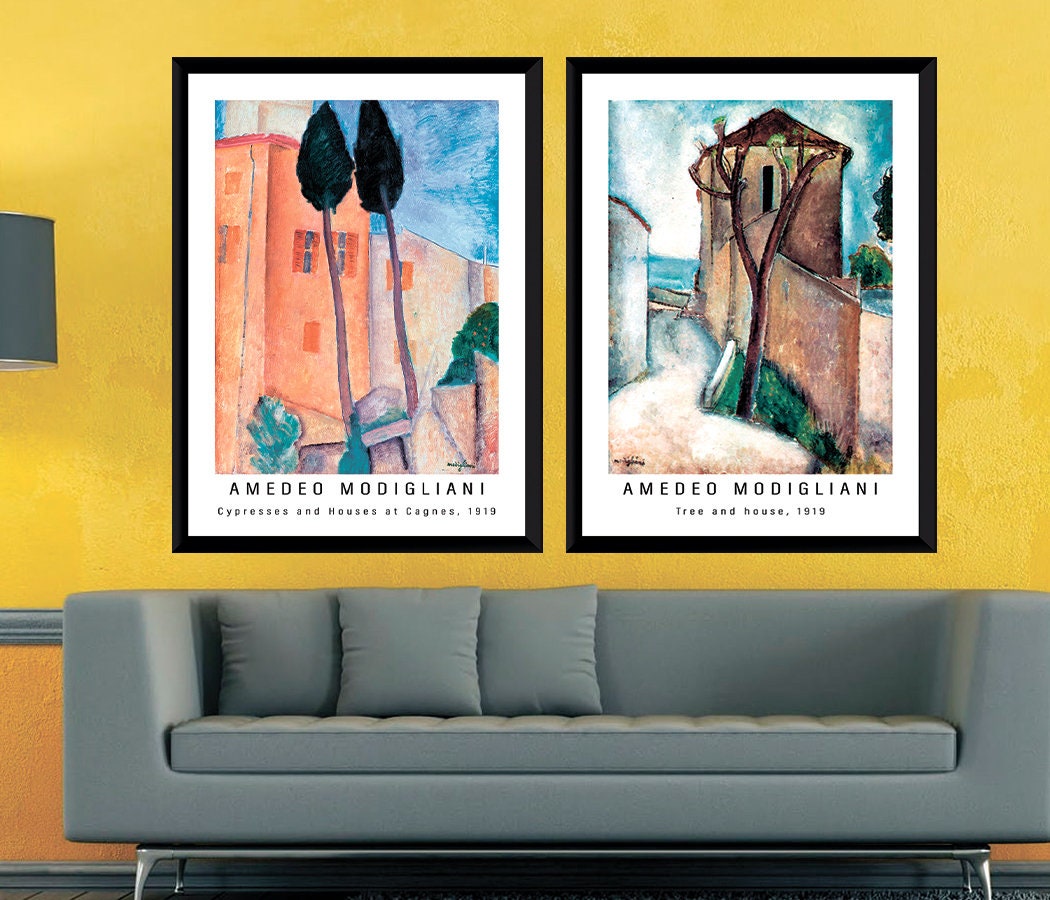 Printable Set of 3 Amedeo Modigliani Landscape Print,instant Download ...