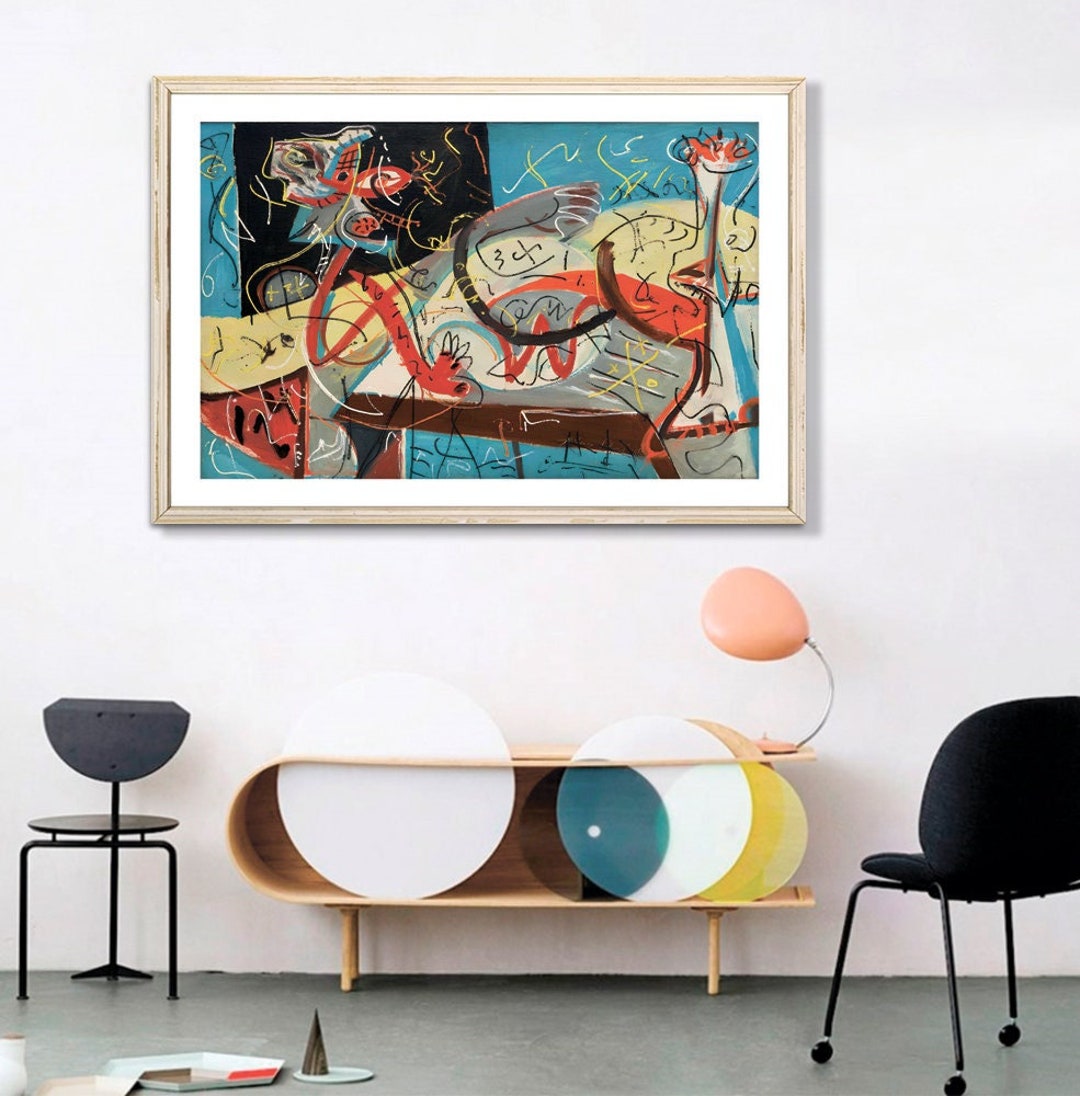 Jackson Pollock Abstract Art Print,exhibition Painting,pollock Poster ...