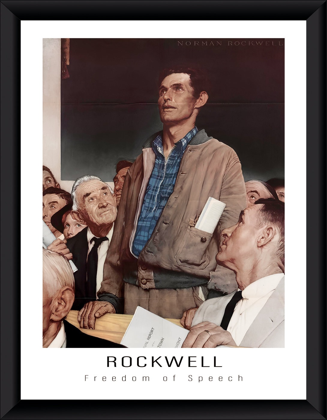 Set of 4 Norman Rockwell Four Freedoms Printfreedom From - Etsy