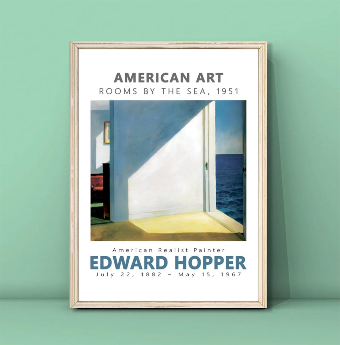 Edward Hopper, Rooms by the Sea Print Wall Art,hopper Painting,vintage ...