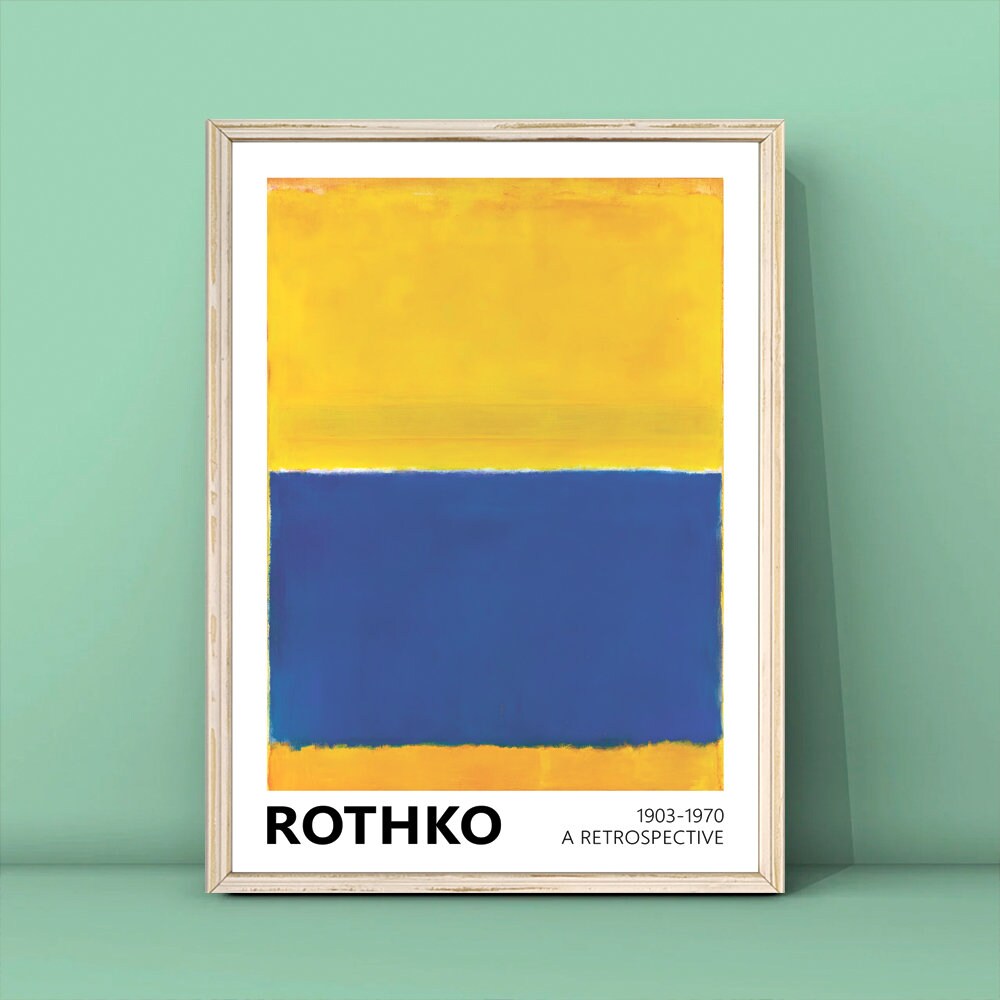 Mark Rothko Blue Yellow Green Art Print,exhibition Print,modern Wall ...