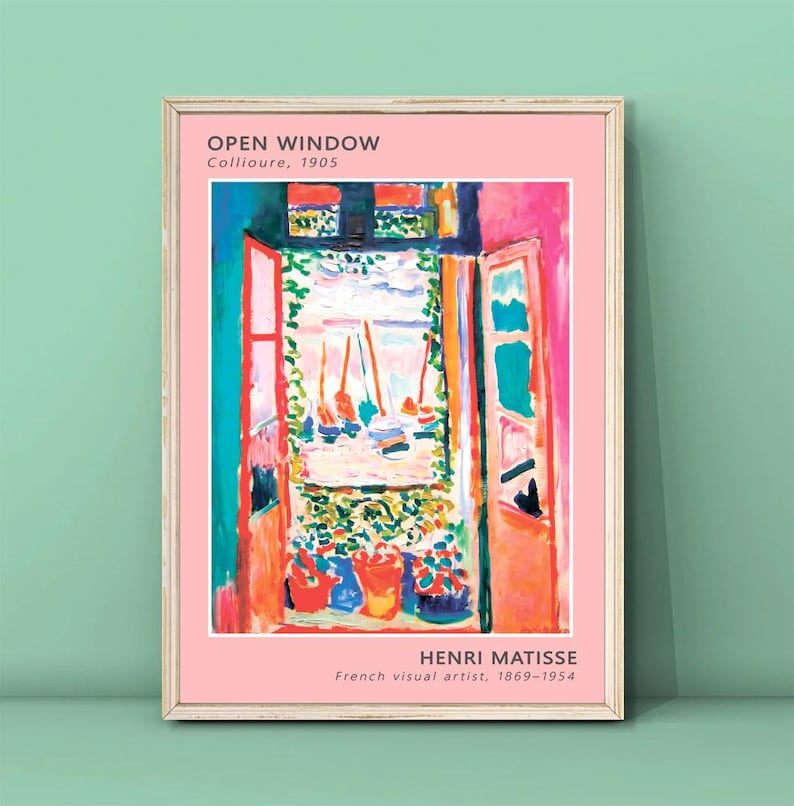 Henri Matisse, Open Window, Collioure, 1905 Print,matisse Painting ...