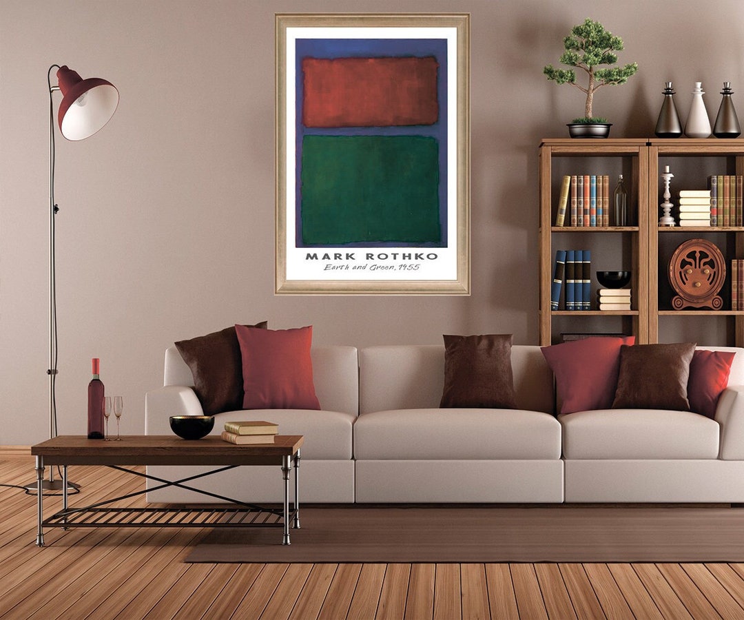 Art Exhibition Digital Printsmark Rothko Earth and Green - Etsy