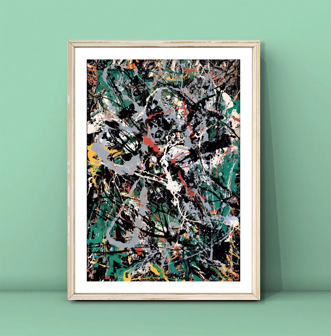 Jackson Pollock Abstract Art Exhibition Print (digital Download) - Etsy