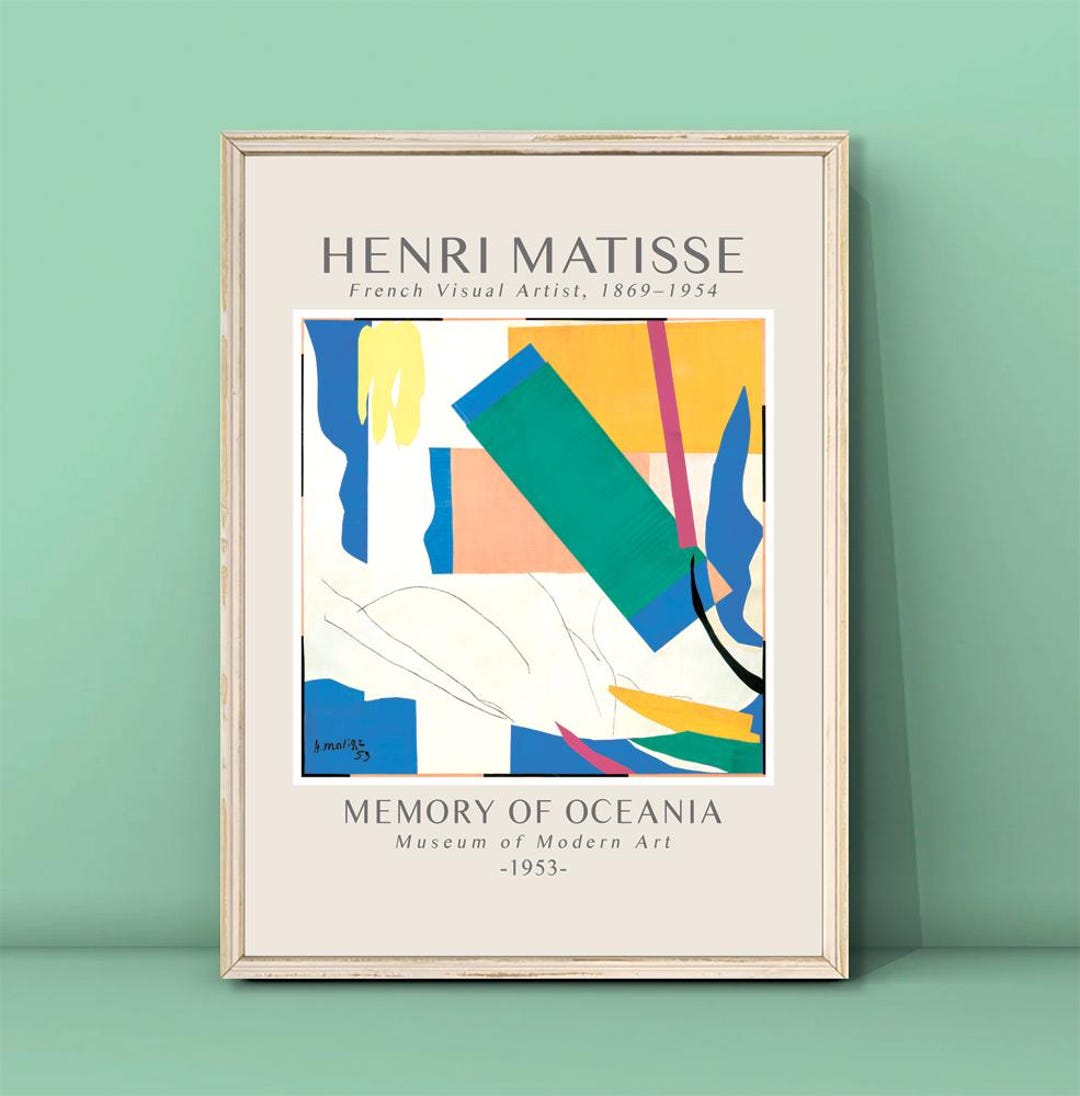 Henri Matisse Memory of Oceania, 1953 Print,matisse Painting,matisse ...