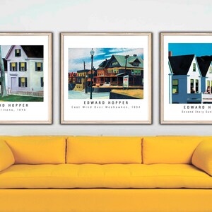 Set of 50 Edward Hopper Print,50 Pieces of Edward Hopper Posters,edward ...