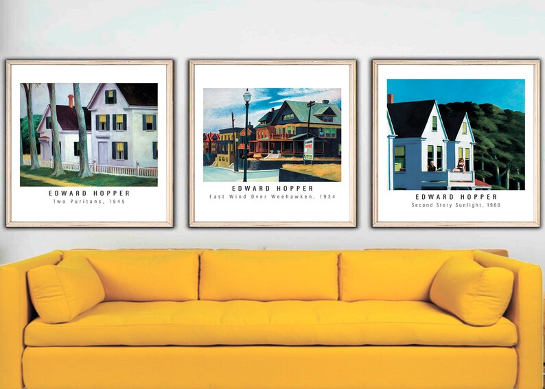 Edward Hopper Print Set: 50 Piece Gallery Wall Art (digital Download ...