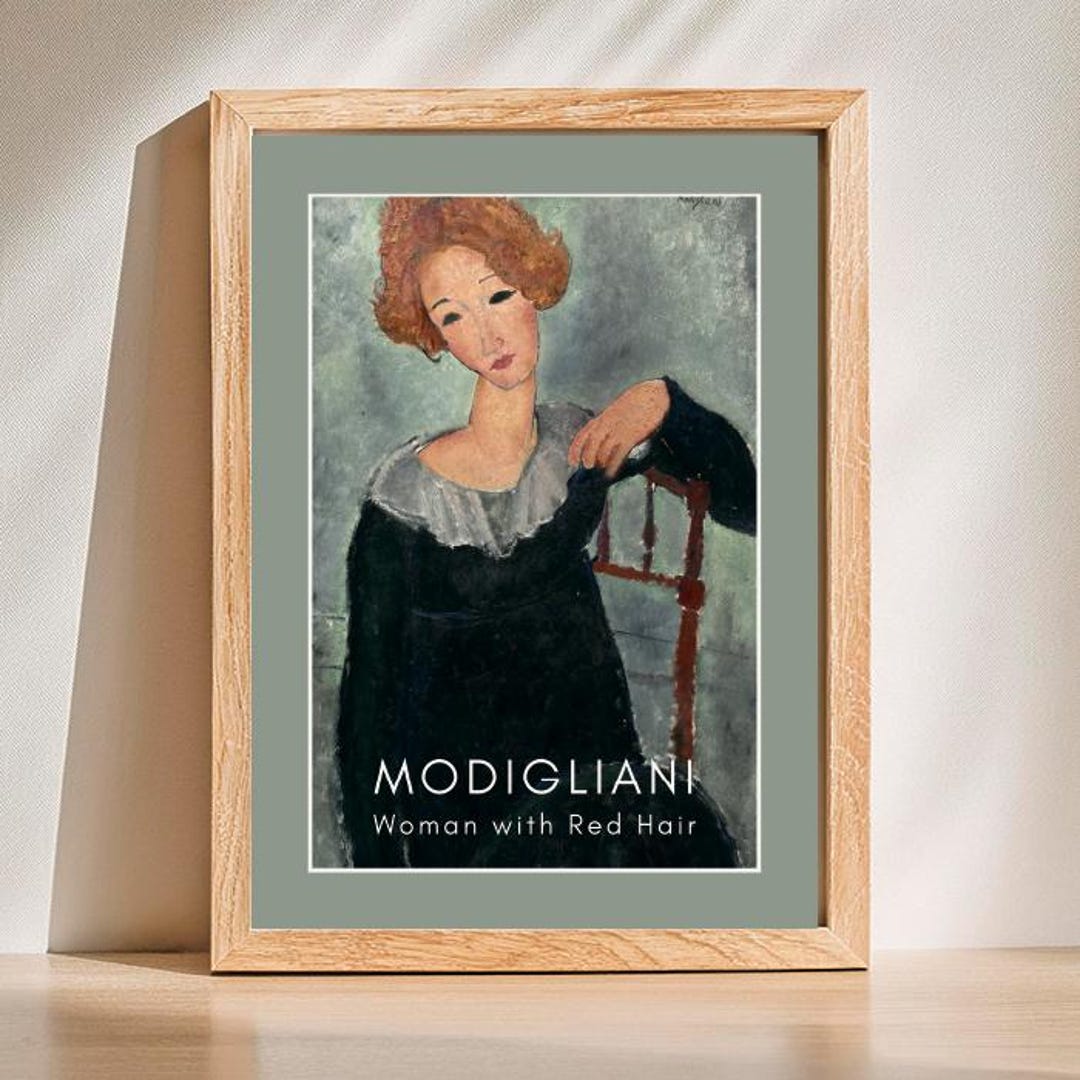 Amedeo Modigliani Woman With Red Hair, 1917 (cropped) Print,portrait ...