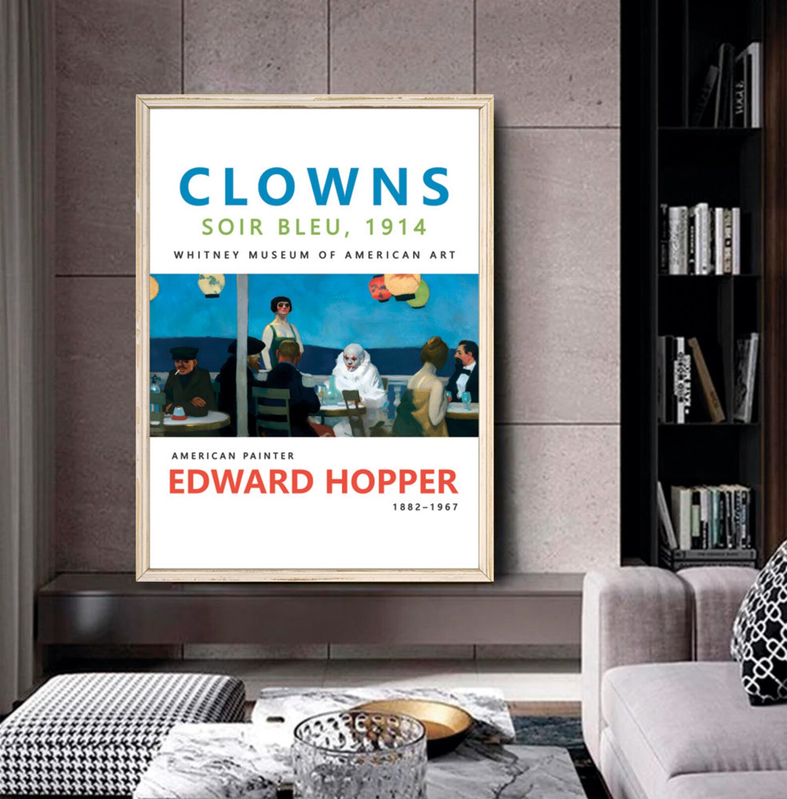 Edward Hopper Soir Bleu, 1914 Print Wall Art,hopper Painting,hopper ...