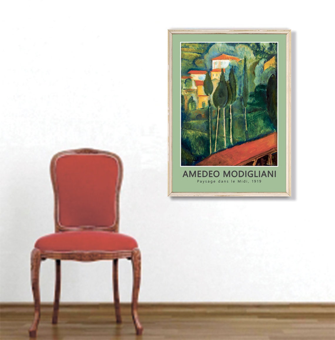 Amedeo Modigliani, Paysage Dans Le Midi, 1919 Print,modigliani Painting ...