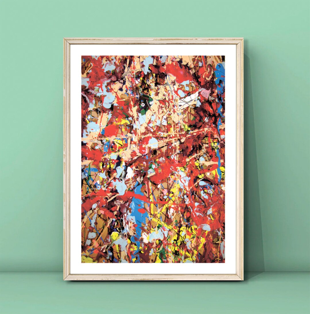 Jackson Pollock Abstract Print Art,exhibition Print,pollock Print ...