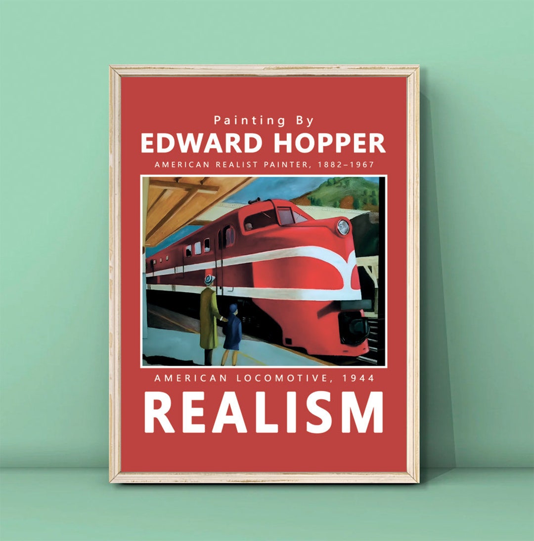 Edward Hopper American Locomotive, 1944 Print Wall Art,hopper Vintage ...