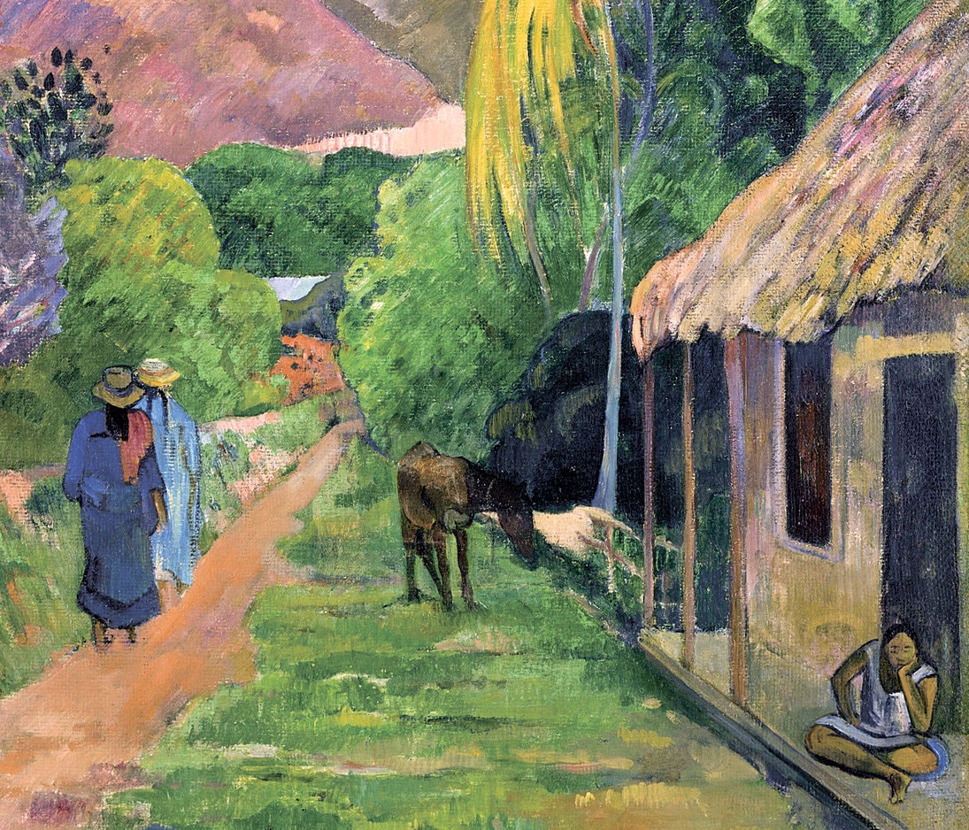 Paul Gauguin Street in Tahiti, 1891 Print Wall Art,gauguin Painting ...