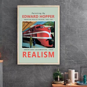 Edward Hopper American Locomotive, 1944 Print Wall Art,hopper Vintage ...