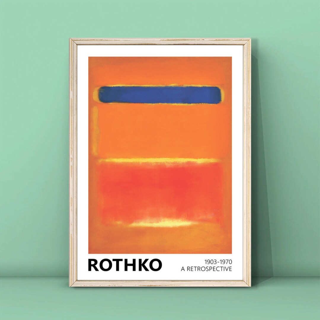 Mark Rothko Print Art,exhibition Poster,modern Wall Decor,rothko ...