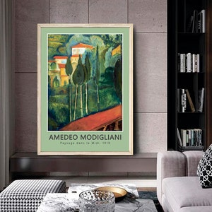 Amedeo Modigliani, Paysage Dans Le Midi, 1919 Print,modigliani Painting ...