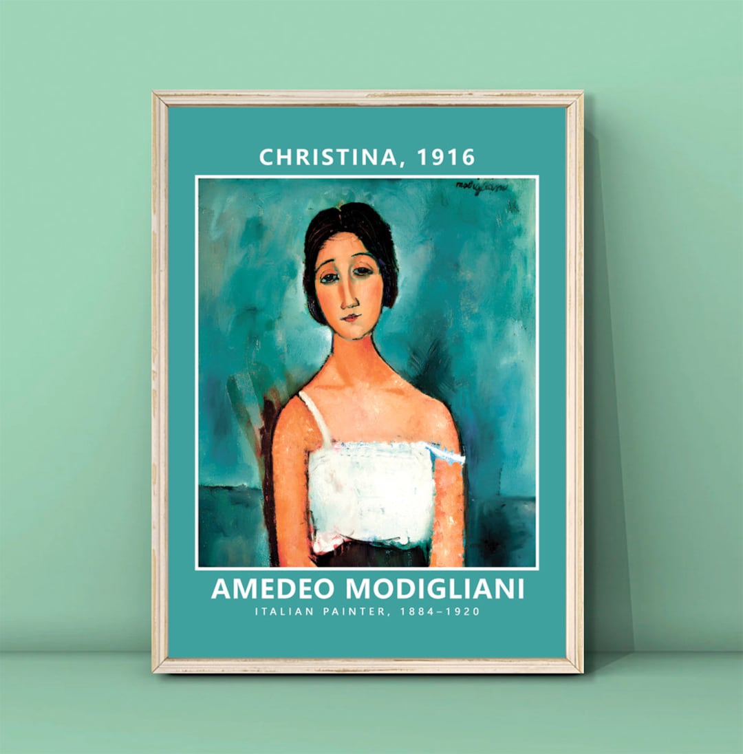 Amedeo Modigliani, Christina, 1916 Print,modigliani Painting,portrait ...