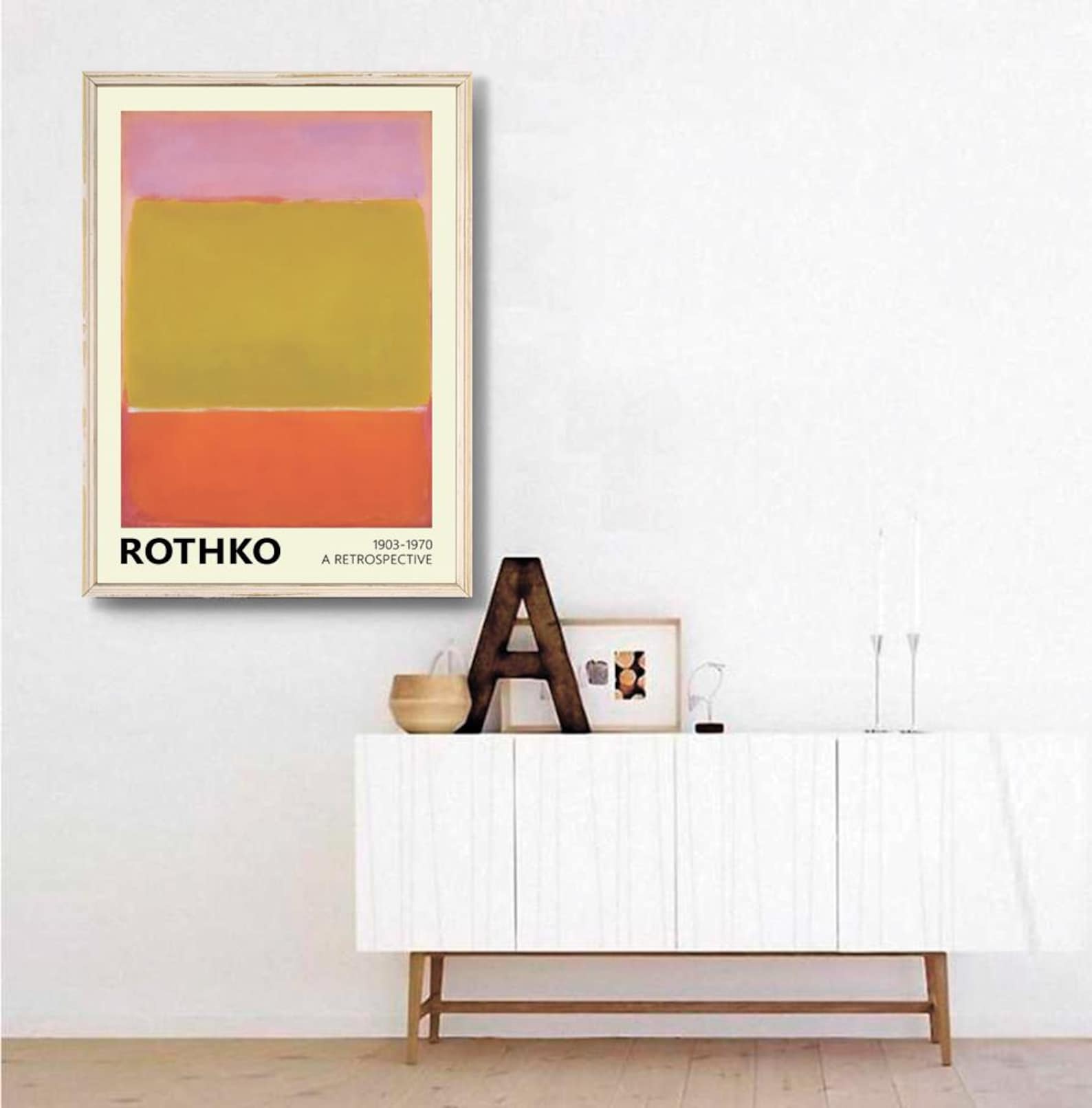 Mark Rothko Red and Purple Yellow Print Art,exhibition Poster,rothko ...
