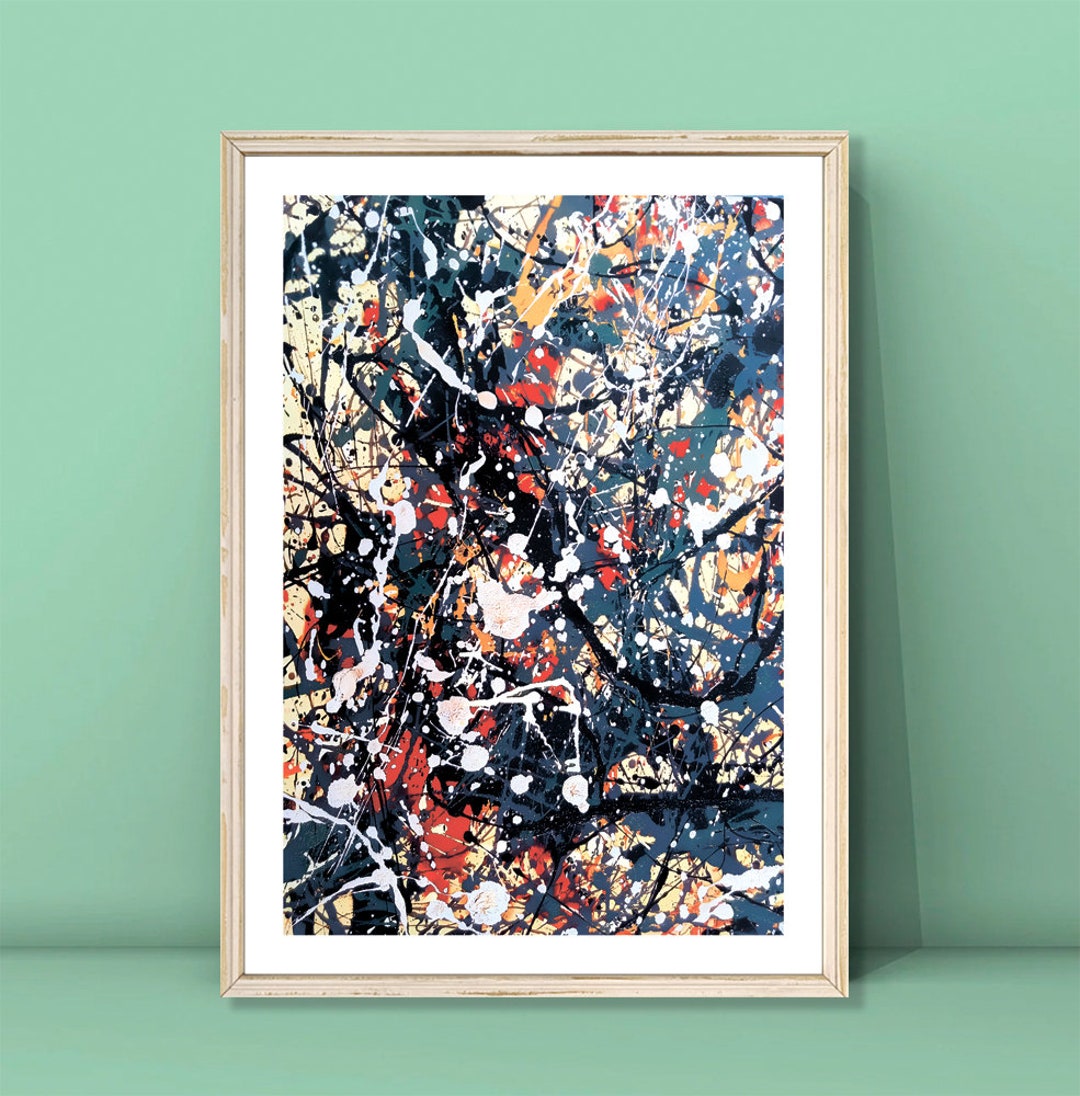Jackson Pollock Abstract Art Print,exhibition Poster,pollock Print ...