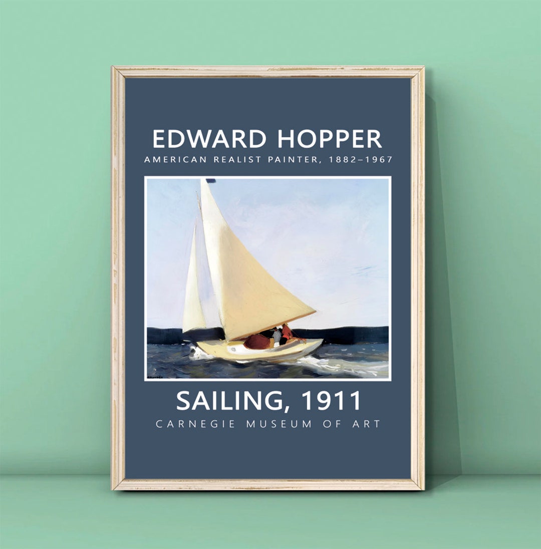 Edward Hopper, Sailing, 1911 Print Wall Art,hopper Painting,hopper ...