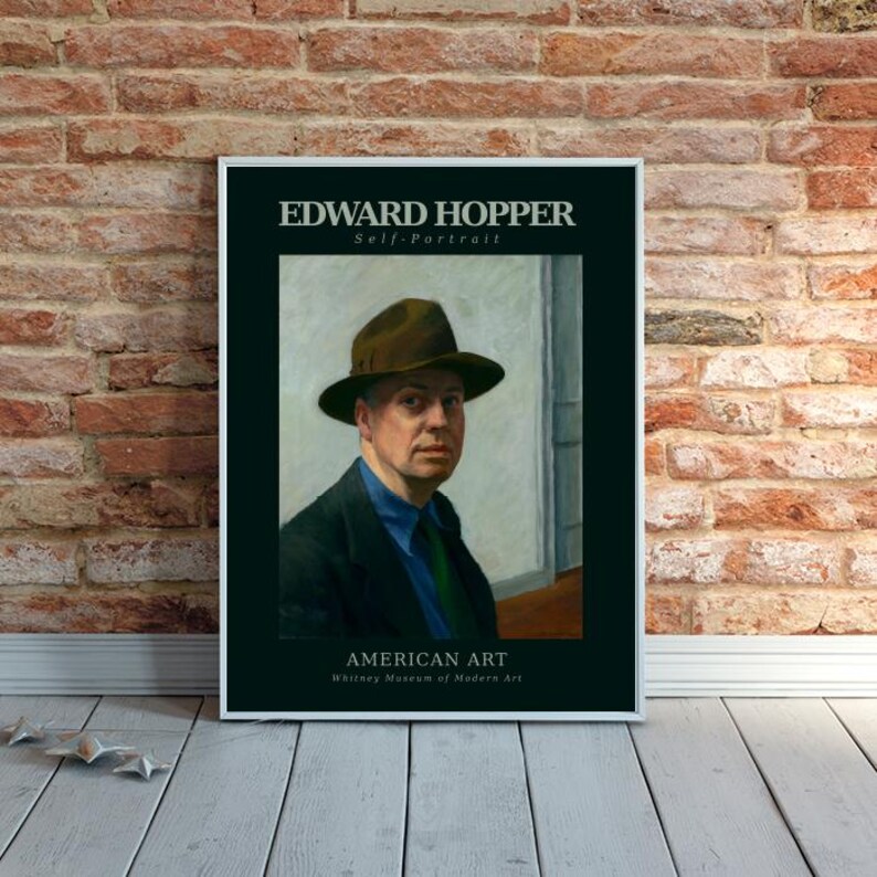 Edward Hopper Self-portrait Vintage Art Print (digital Download) - Etsy