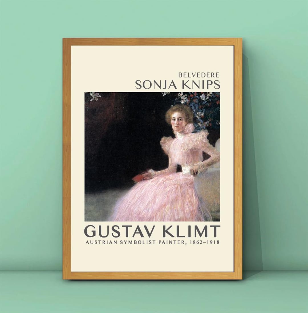 Gustav Klimt Portrait of Sonja Knips Print,klimt Painting,portrait by ...