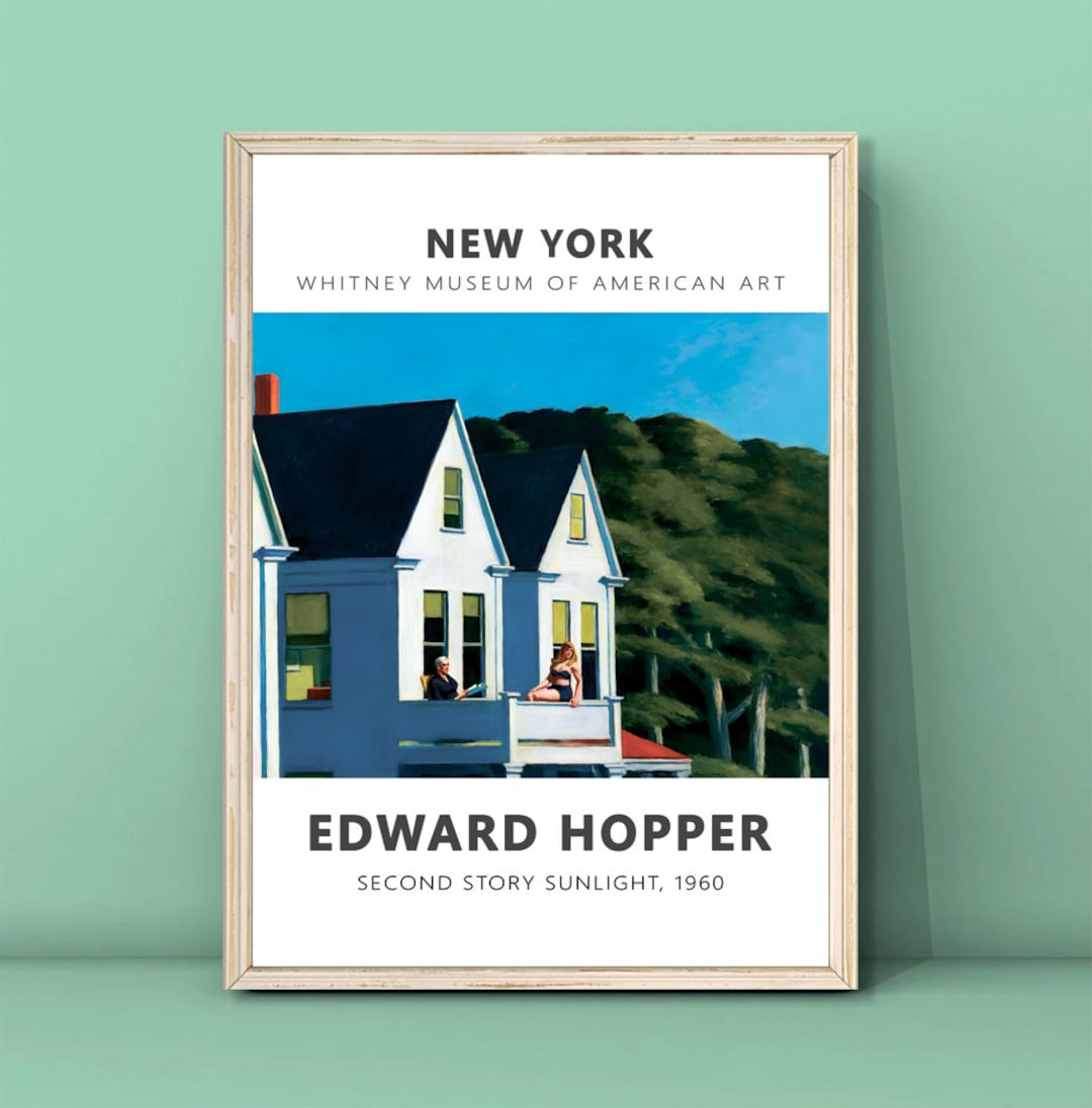 Edward Hopper, Second Story Sunlight Print Wall Art,hopper Painting ...