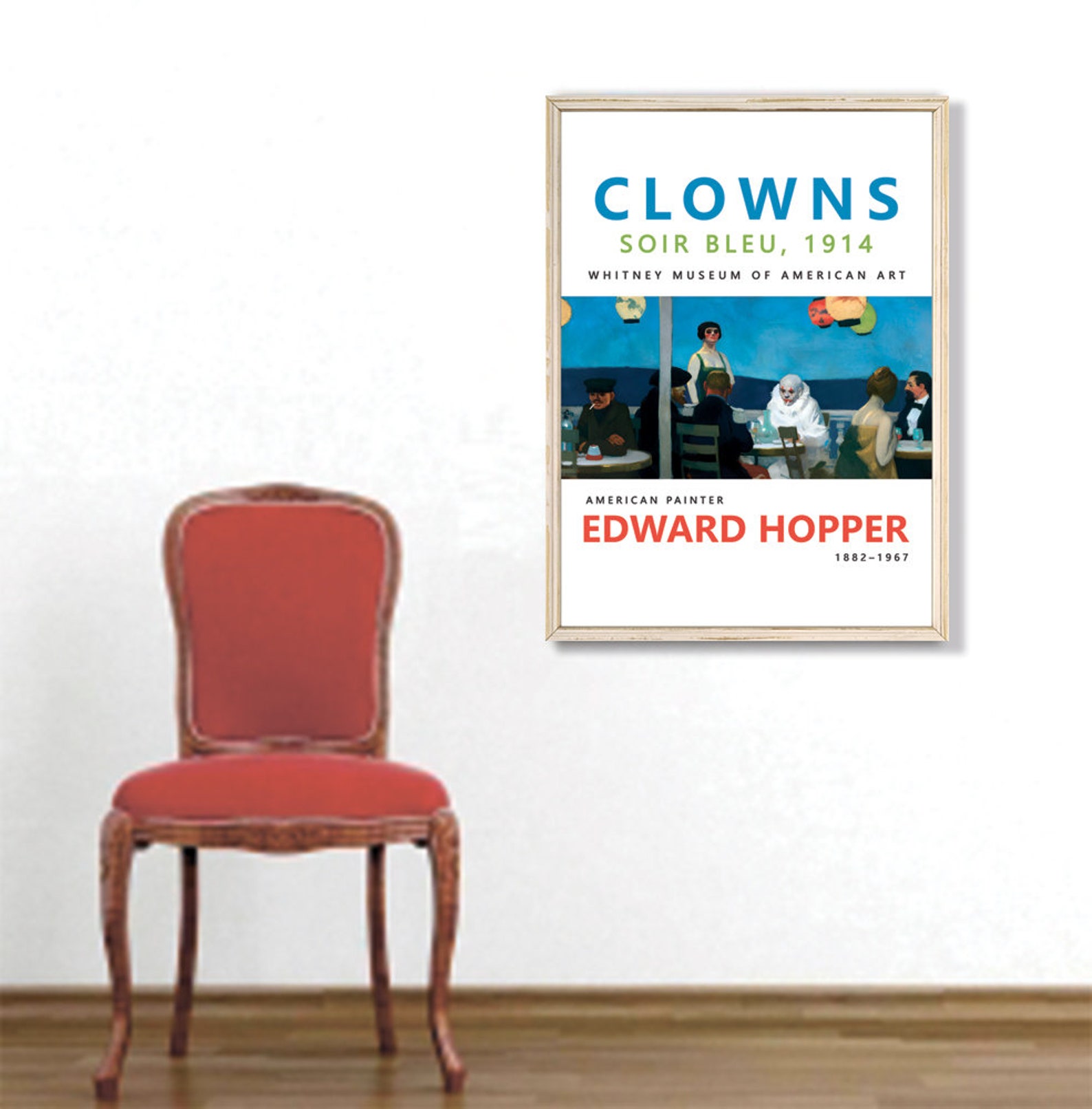 Edward Hopper Soir Bleu, 1914 Print Wall Art,hopper Painting,hopper ...