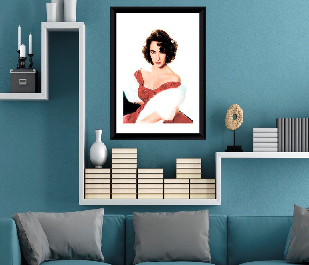 Elizabeth Taylor Portrait Print,elizabeth Taylor Poster, Elizabeth ...