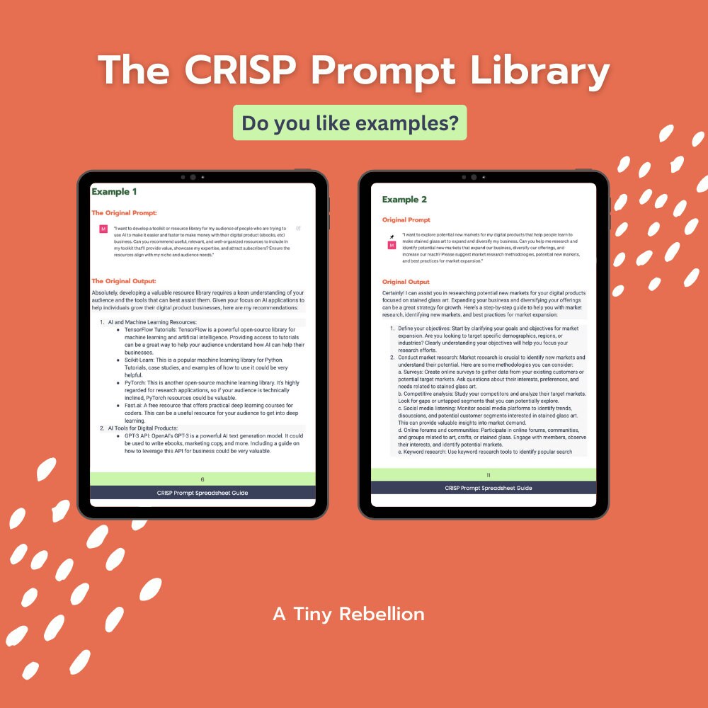 The Chatgpt CRISP Prompt Library for Solopreneurs - Etsy