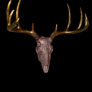 Rhinestone Faux Deer Head With Antlers - Etsy