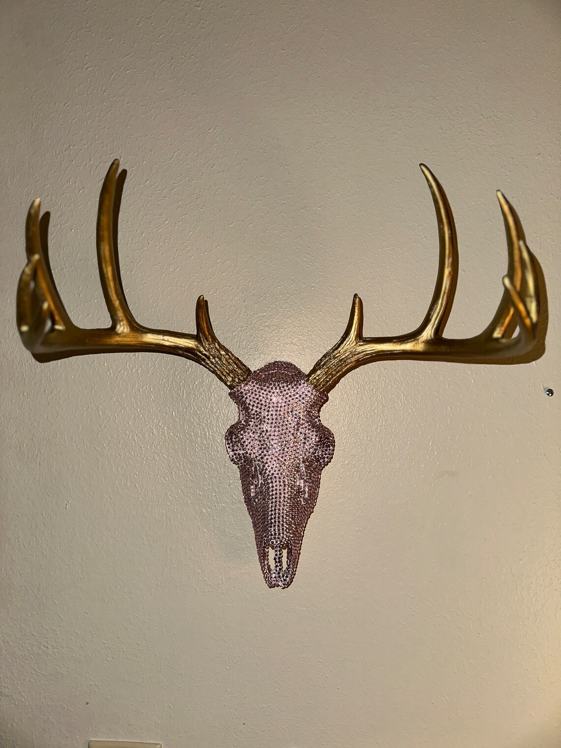 Rhinestone Faux Deer Head With Antlers - Etsy
