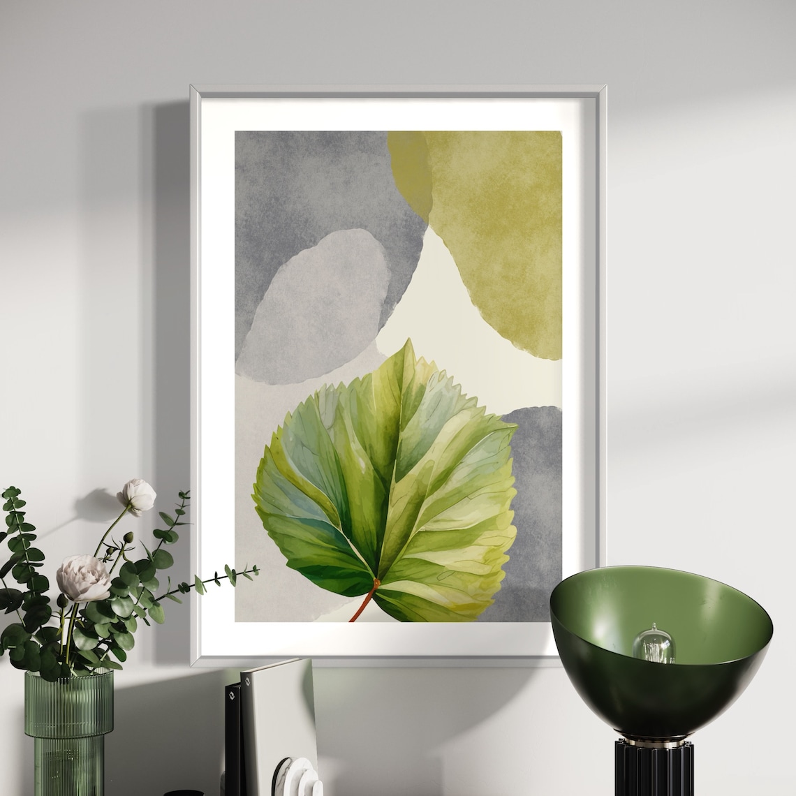Abstract Botanical, Boho Style Prints, Earth Tone Wall Art, Mid Century ...