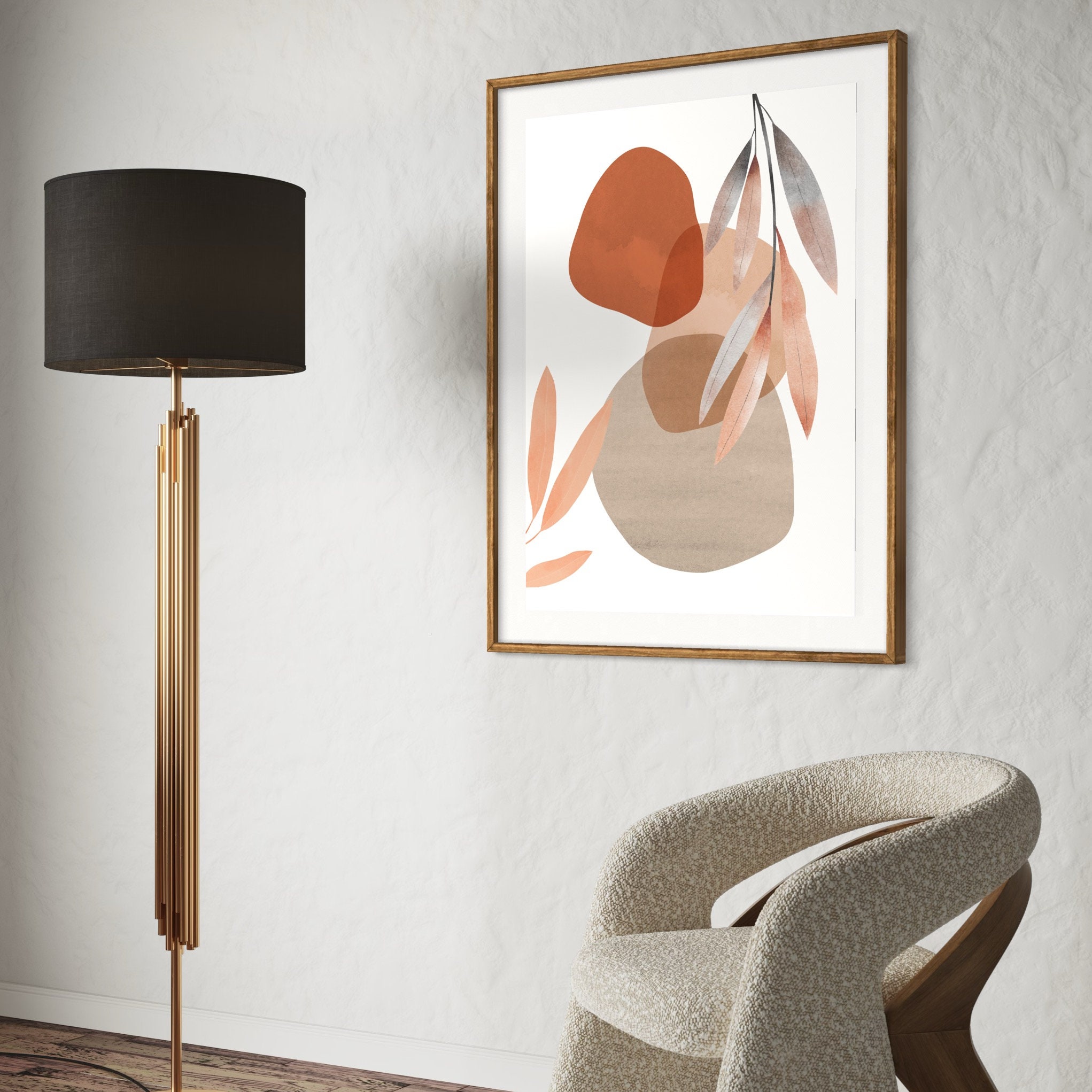 Boho Wall Art, Boho Art Print, Printable Wall Art, Boho Shapes Poster ...